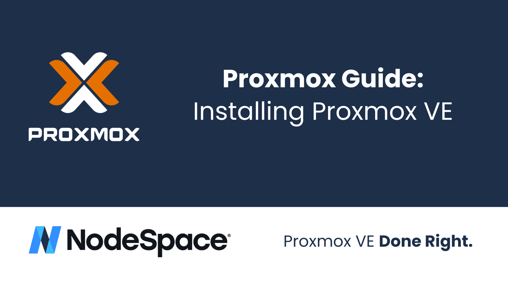 Proxmox Guide – Installing Proxmox VE – NodeSpace Blog
